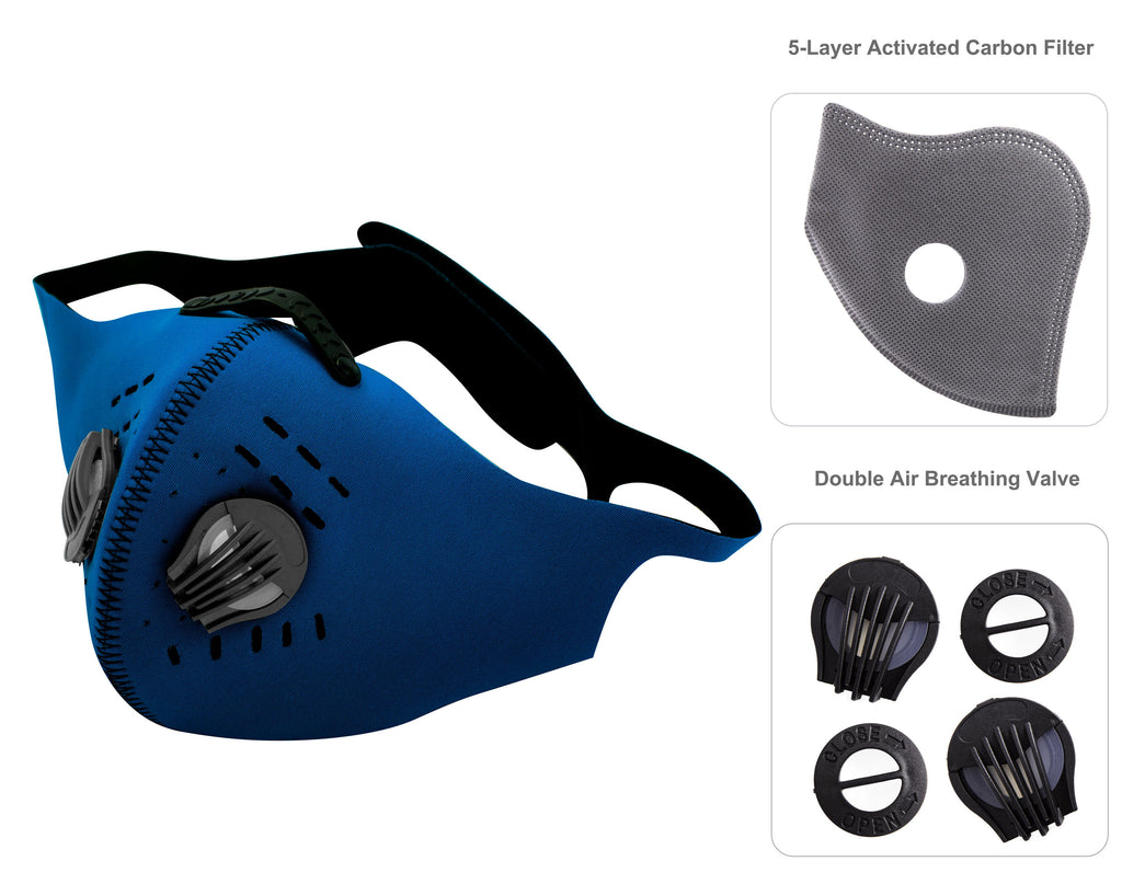 6 Colors Sports Reusable Adult Face Mask with Filter – EverydaySpecial